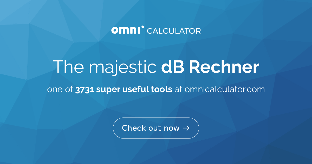 dB Rechner