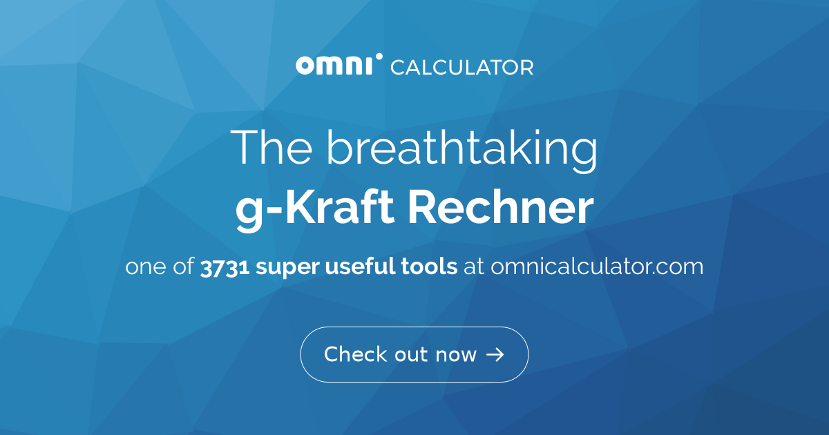 g-Kraft Rechner