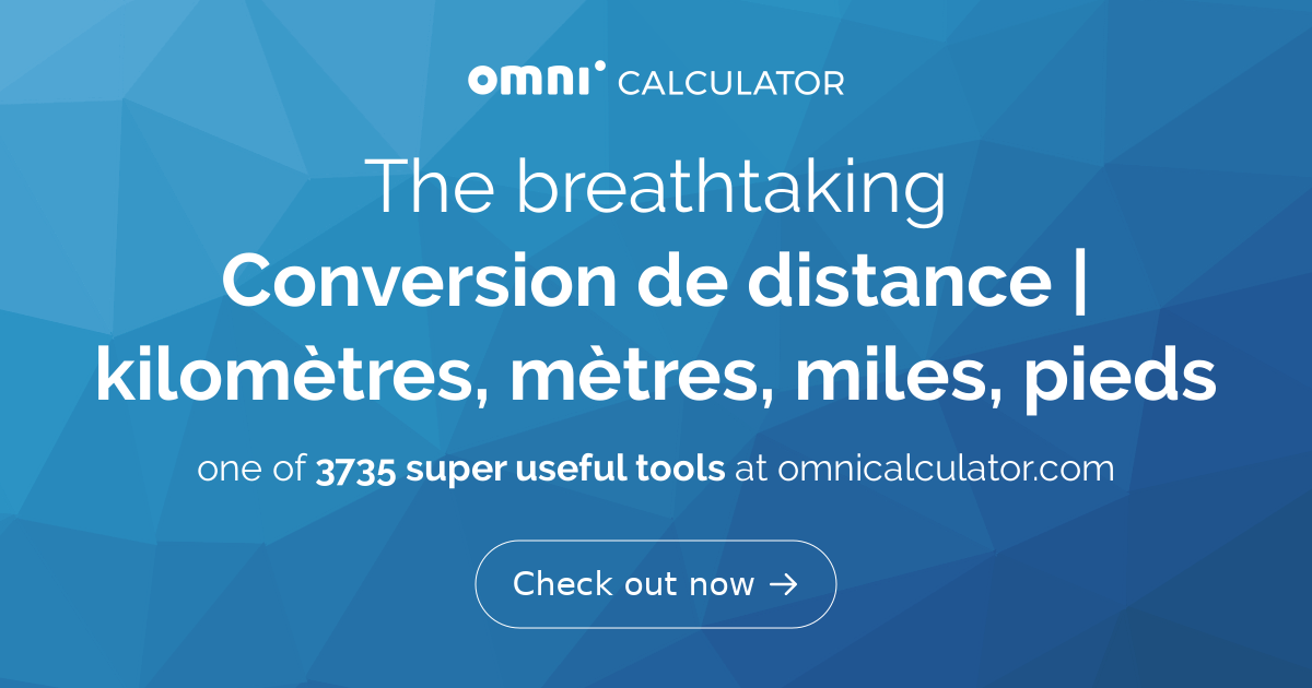 Conversion de distance | Outil en ligne