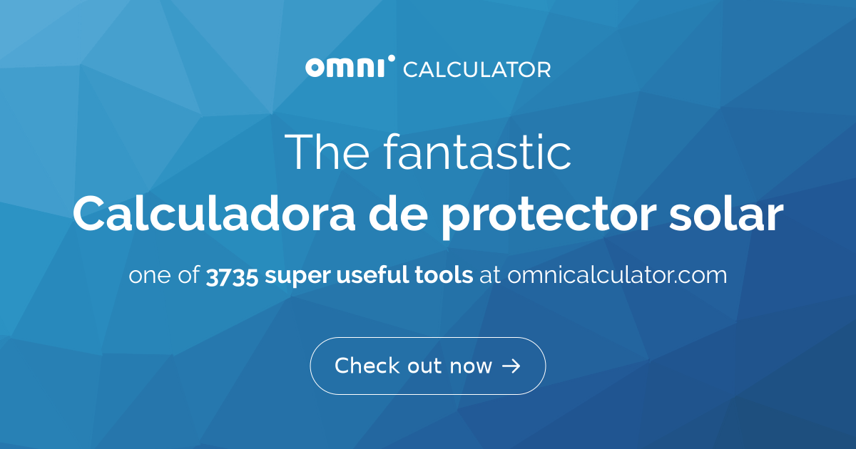 Calculadora de protector solar