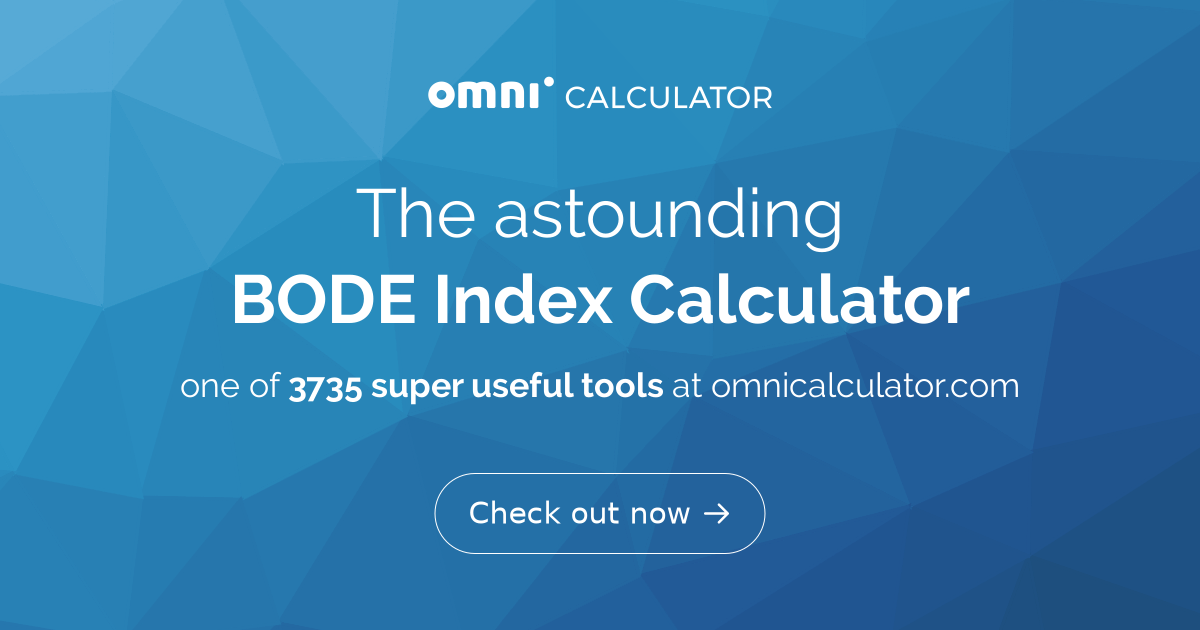 BODE Index Calculator