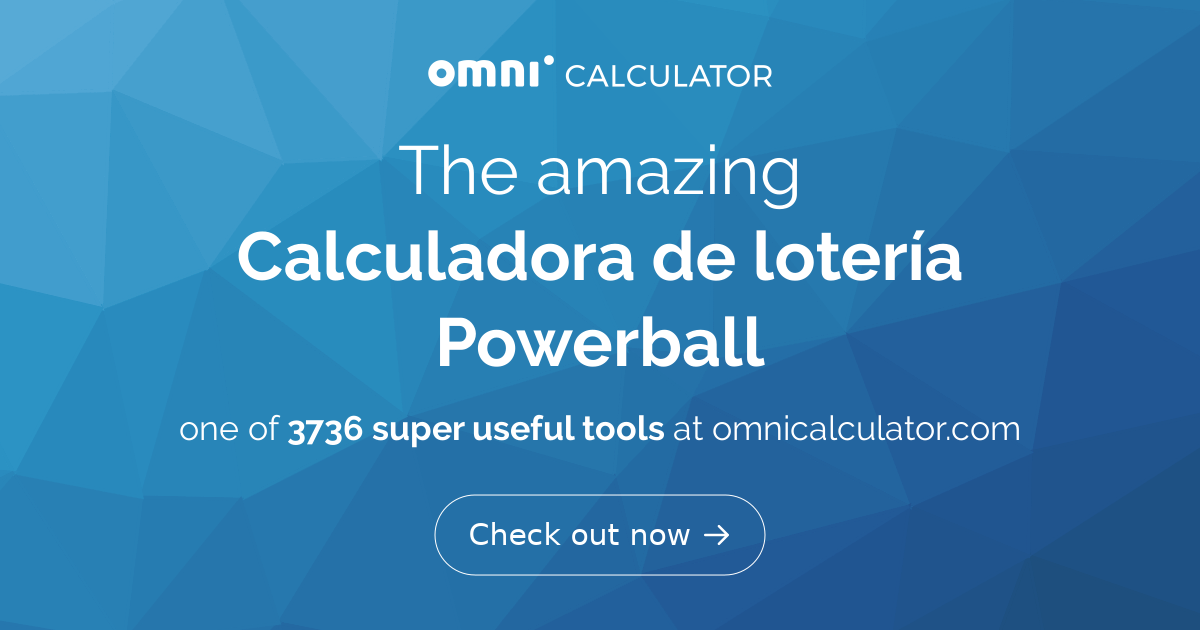 Calculadora de lotería Powerball