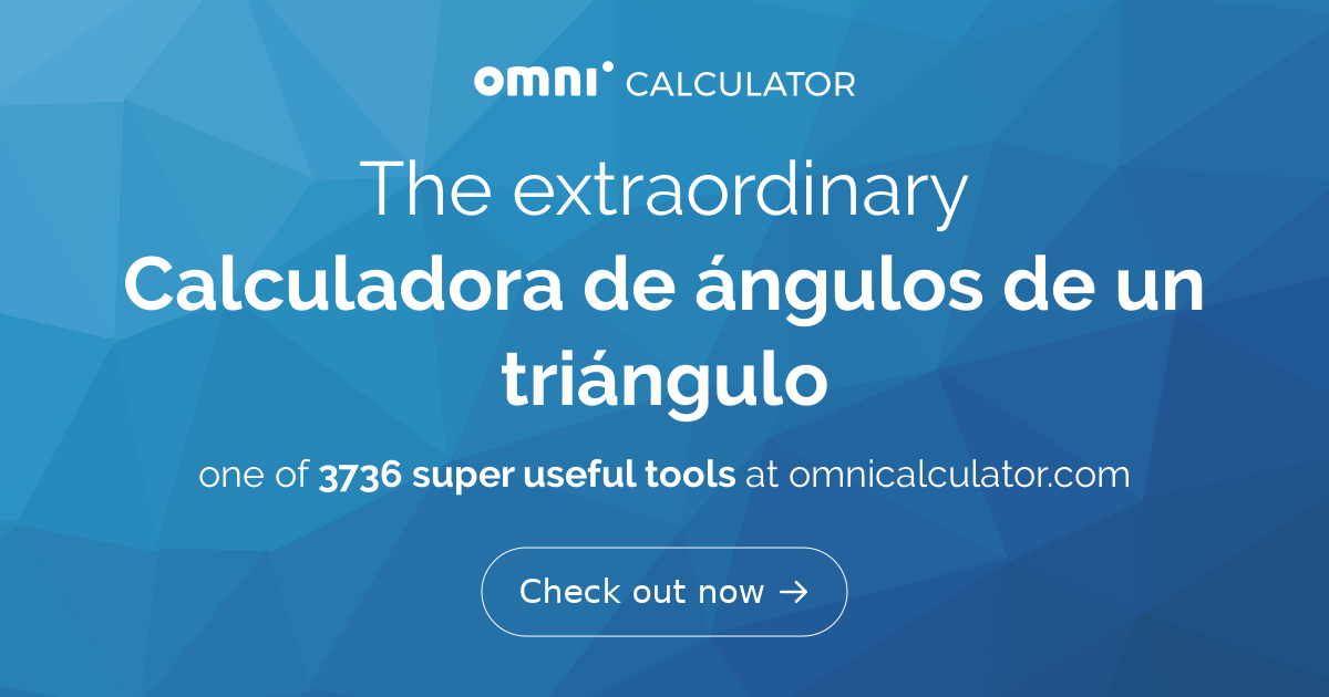 Calculadora de ángulos de un triángulo