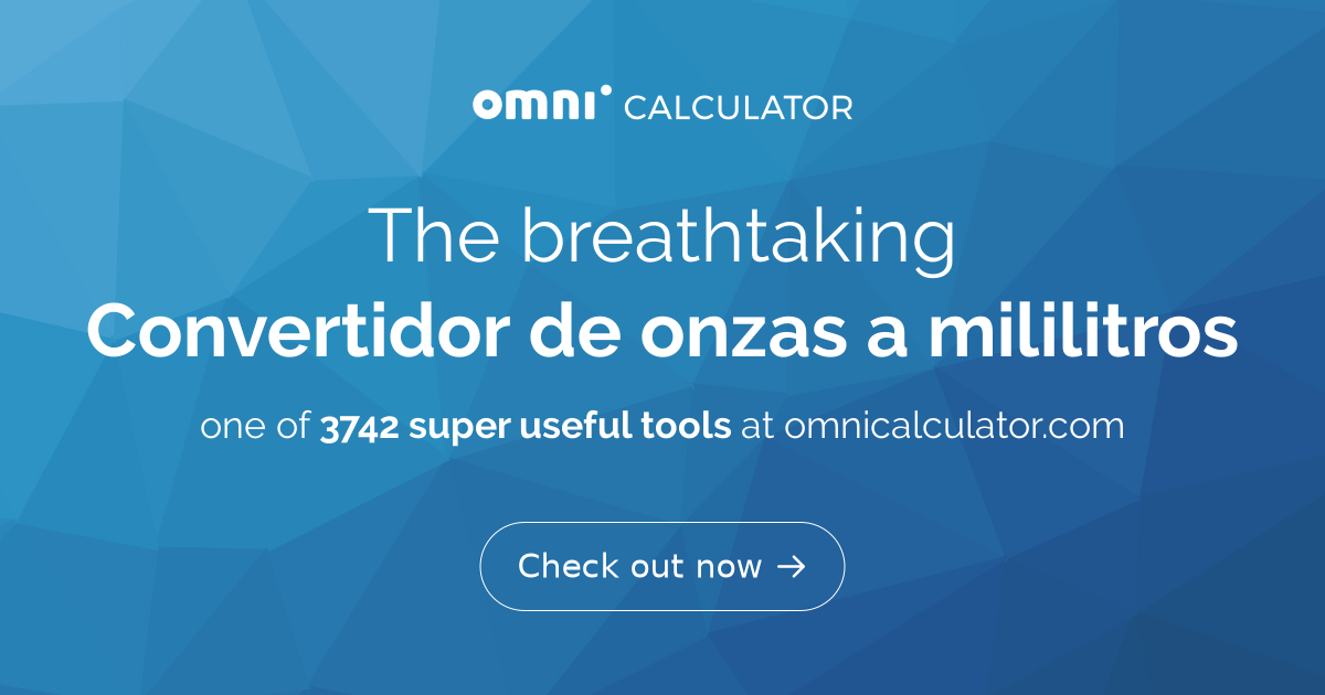 Convertidor de onzas a ml
