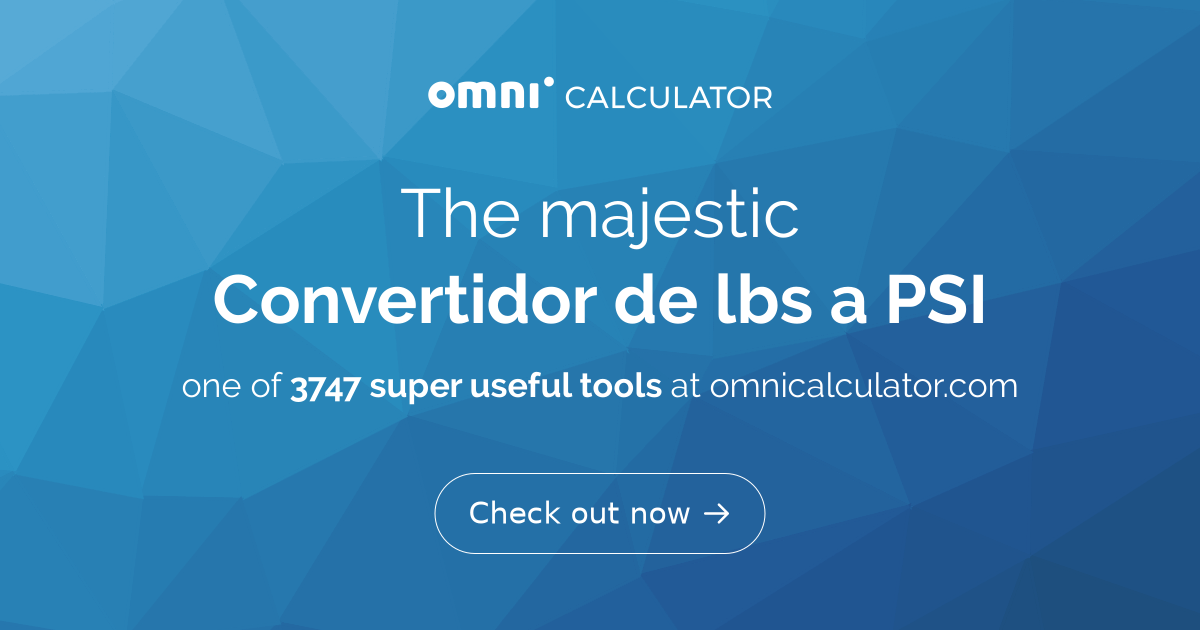 Convertidor de lbs a PSI