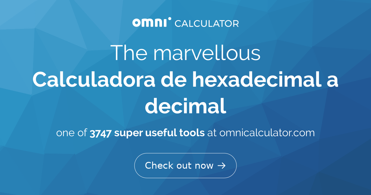 Calculadora hexadecimal