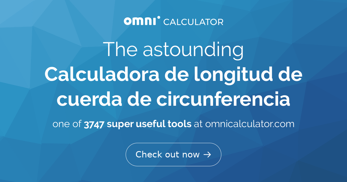 Calculadora de longitud de cuerda