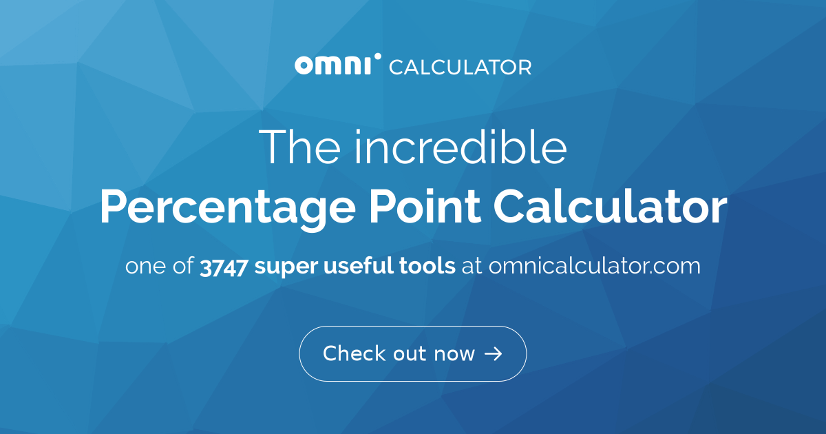 Percentage Point Calculator