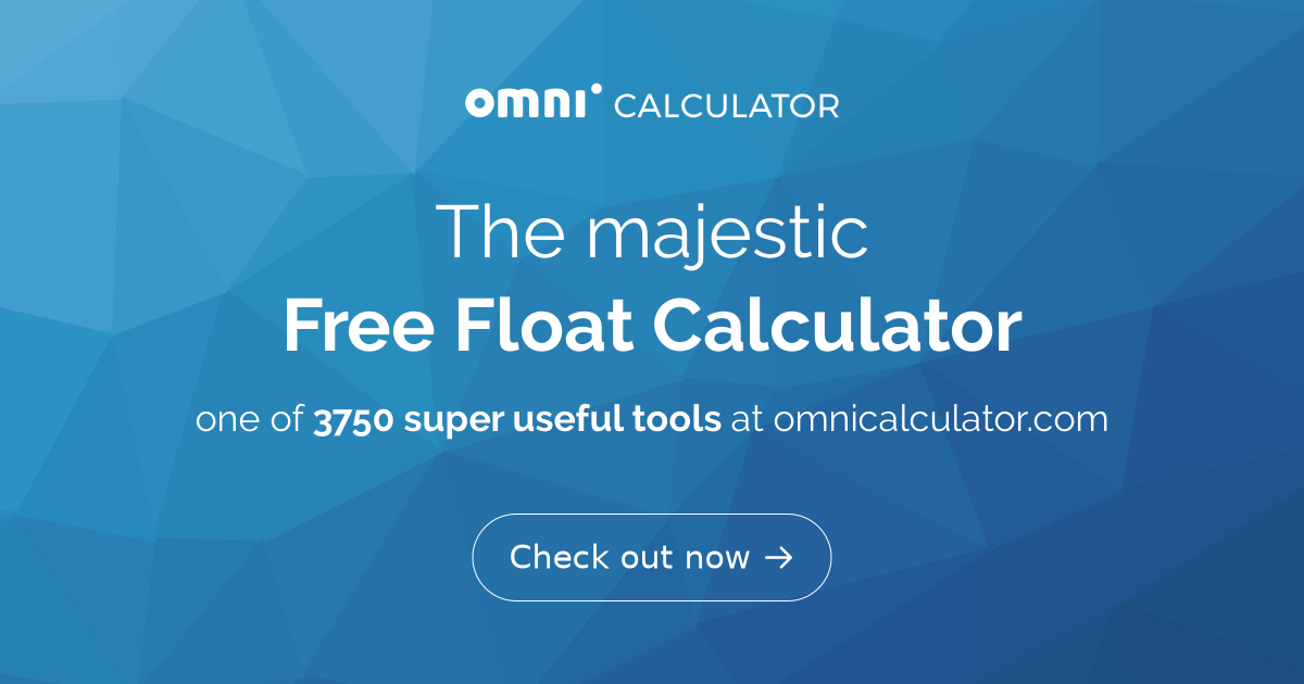 Free Float Calculator
