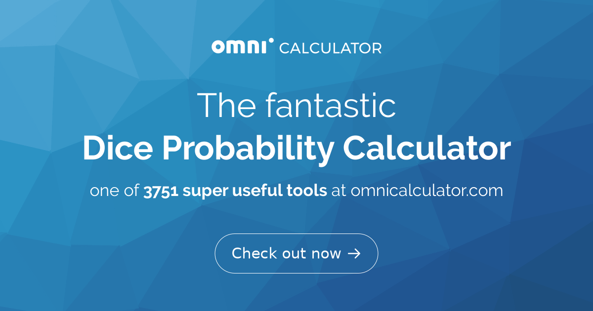 Dice Probability Calculator