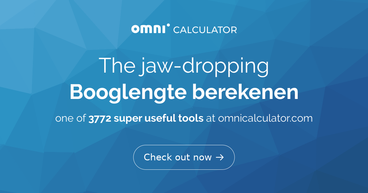 Booglengte berekenen