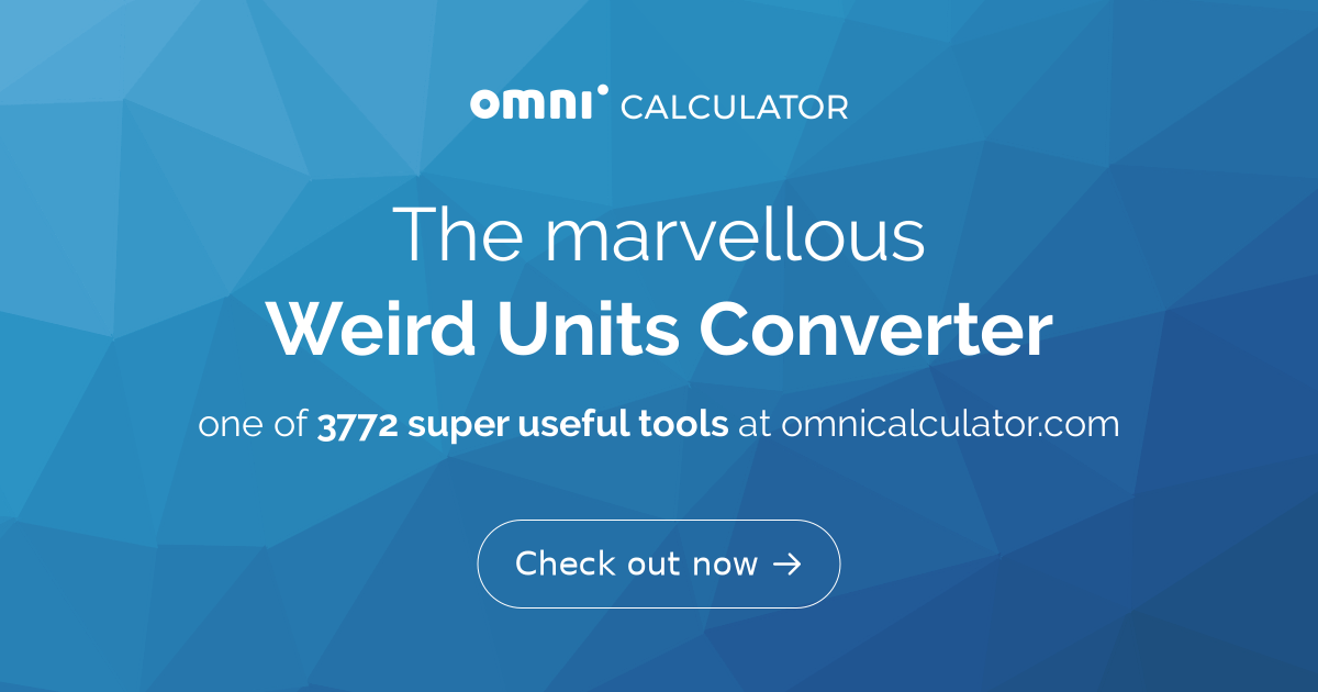 Weird Units Converter