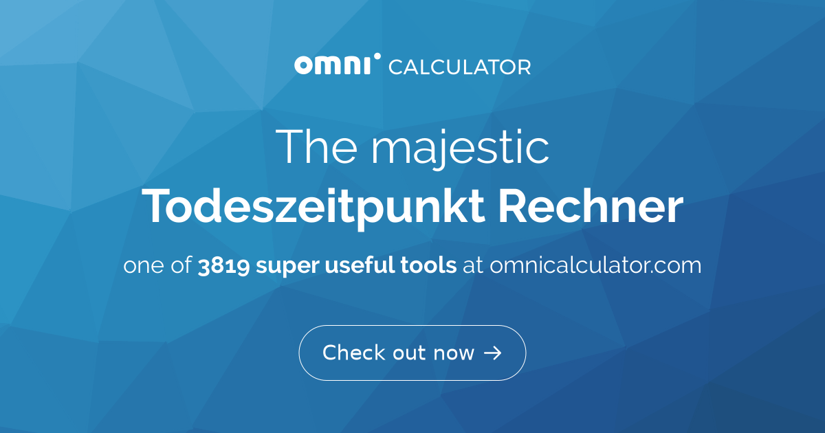 Todeszeitpunkt Berechnen