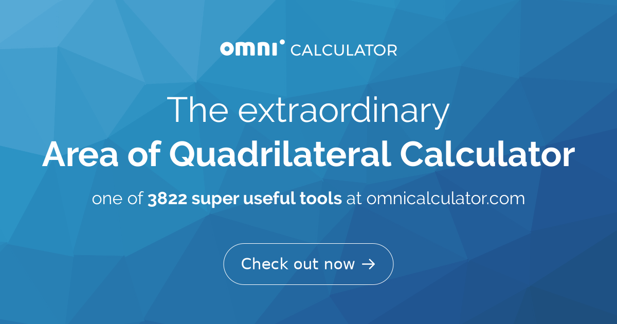 Area of Quadrilateral Calculator
