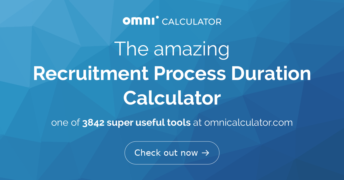 Recruitment Process Duration Calculator