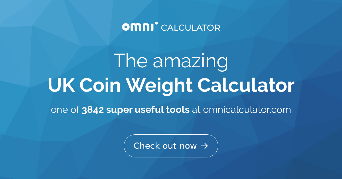 UK Coin Weight Calculator