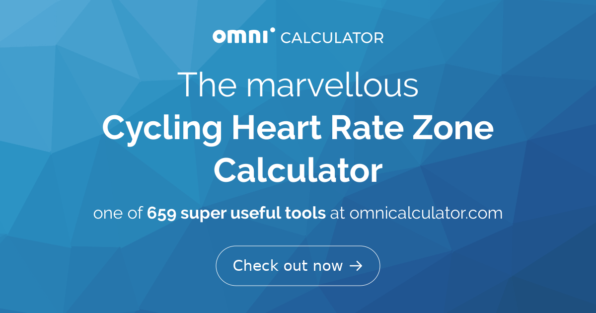 Cycling Heart Rate Zone Calculator - Omni