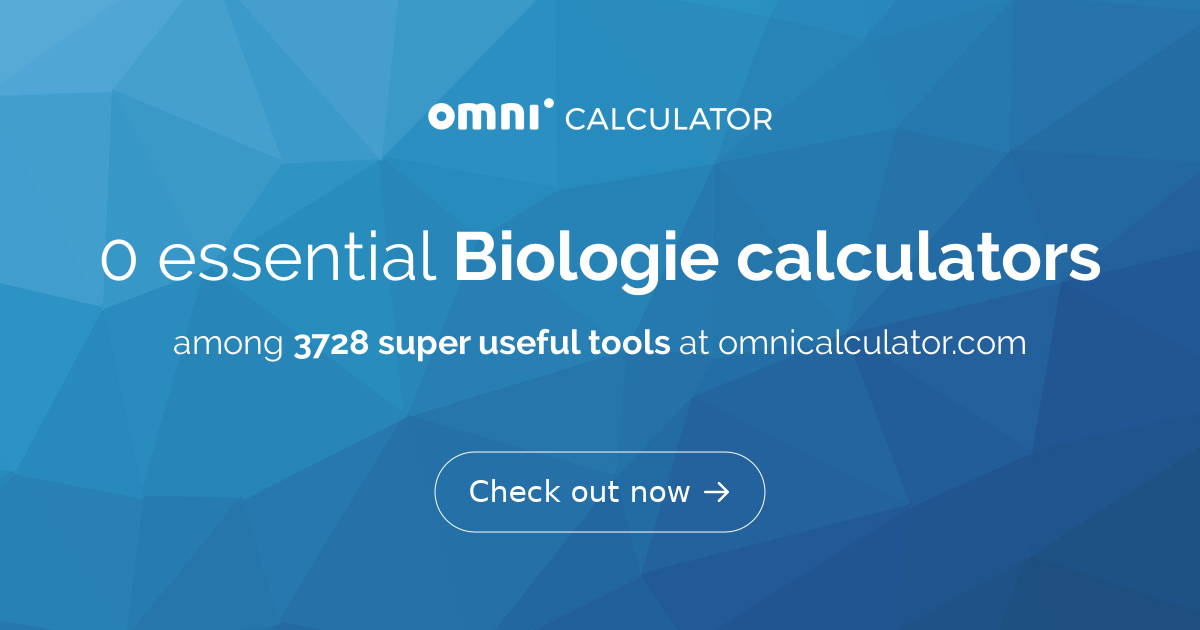 Biology Calculators