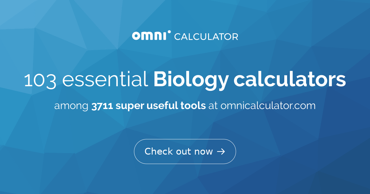 Biology Calculators