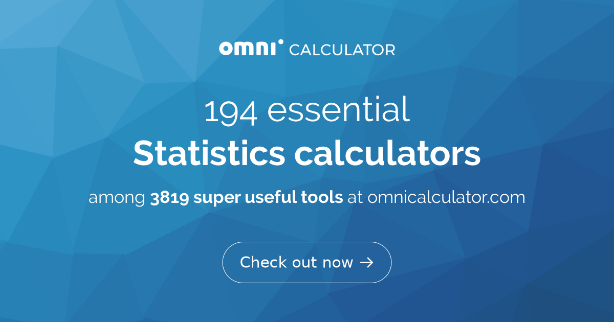 Statistics Calculators