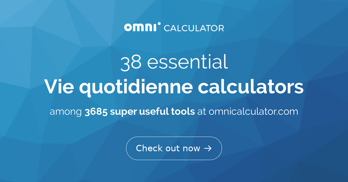 Calculateurs de la vie quotidienne