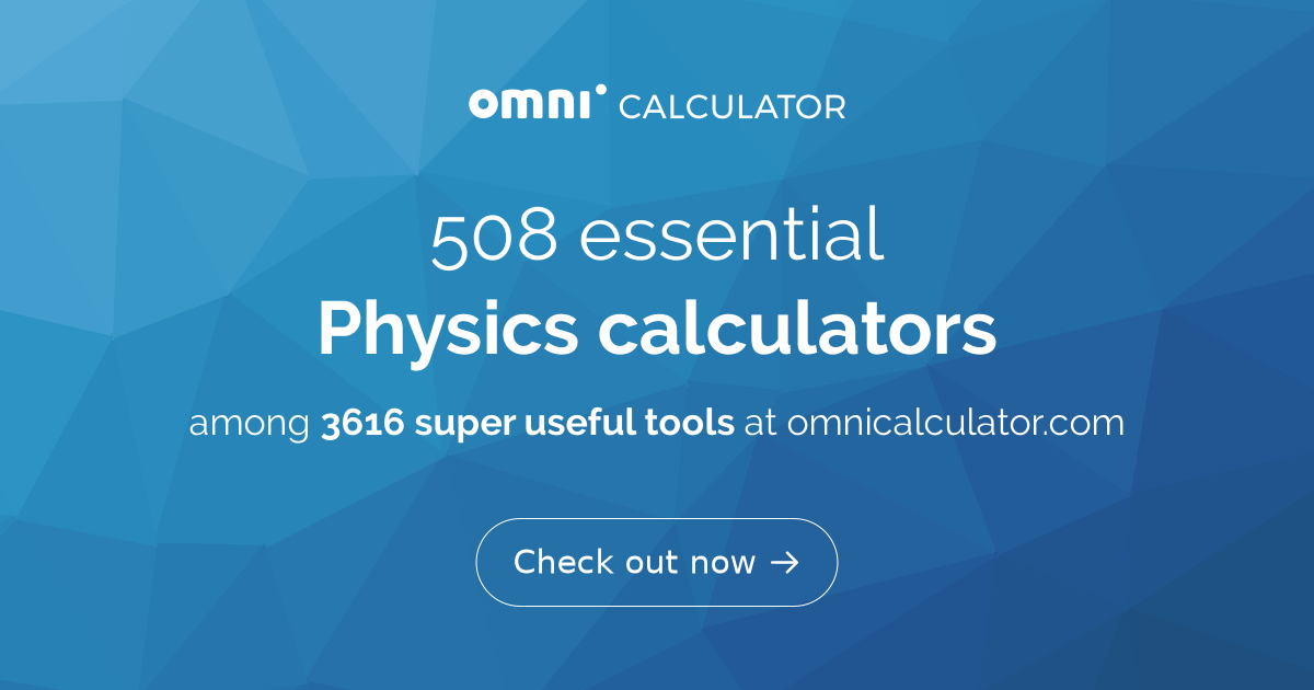 Physics Calculators
