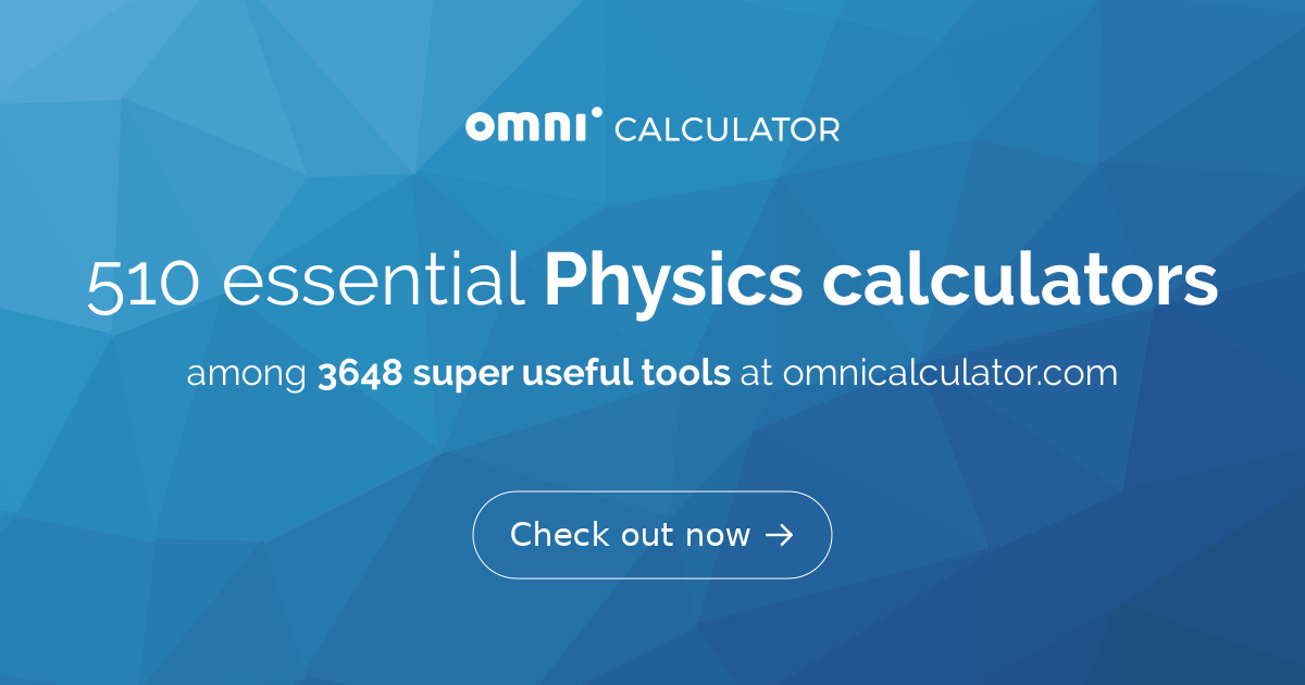 Physics Calculators
