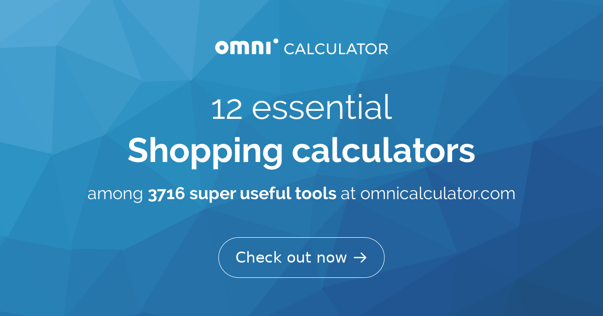 Shopping calculators