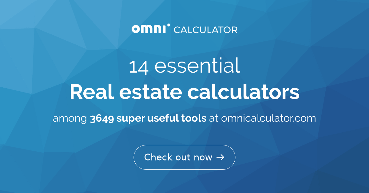 Real estate calculators