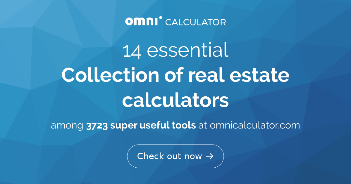 Collection of real estate calculators
